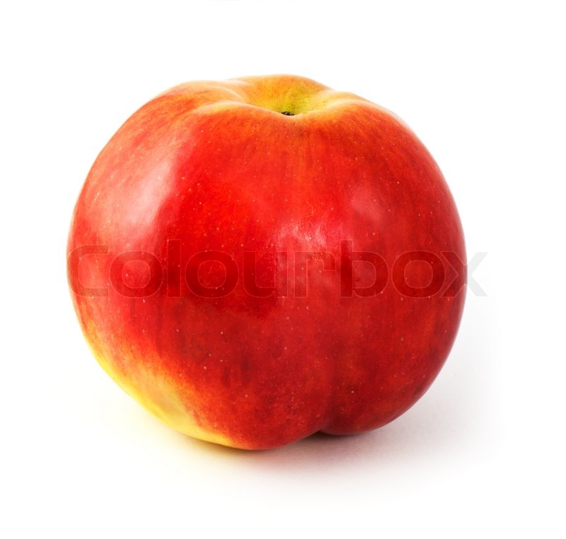 Red Apfel isoliert auf weiß | Stock Bild | Colourbox