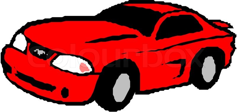 Biler, bil, tegning | Vektor | Colourbox