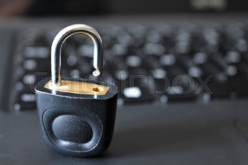 An image of lock and a computer | Stock Bild | Colourbox