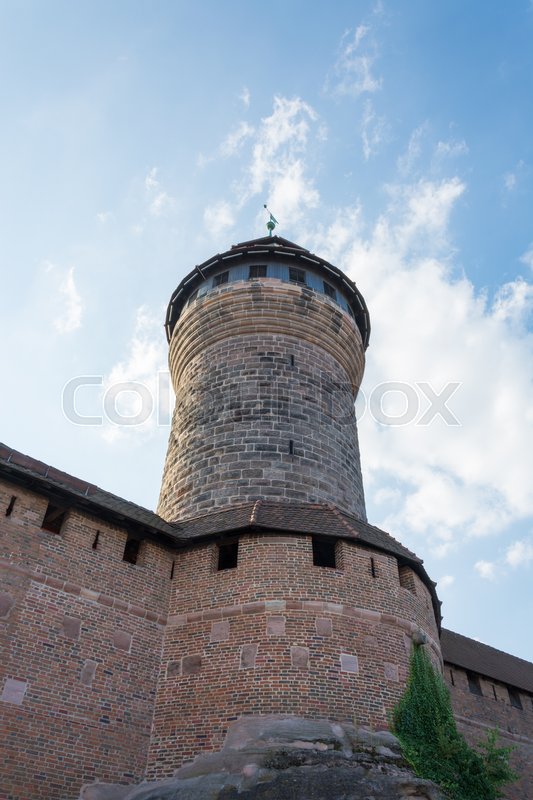 The tower of the castle of Nuremberg in ... | Stock Bild | Colourbox