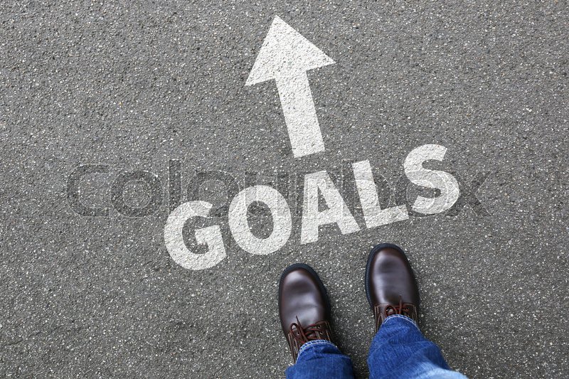 Goal goals to success aspirations and ... | Stock image | Colourbox