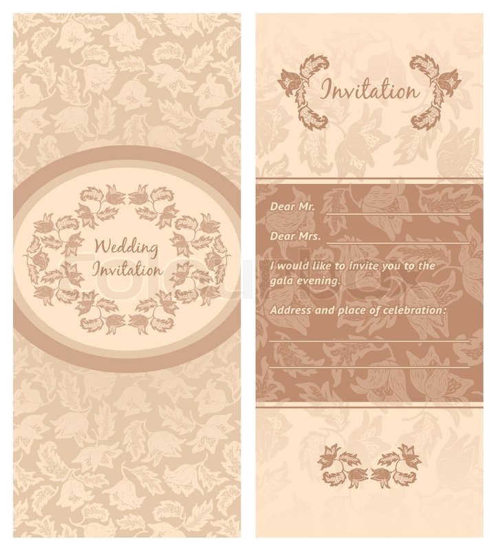 Invitation card , greeting background ... | Stock vector | Colourbox