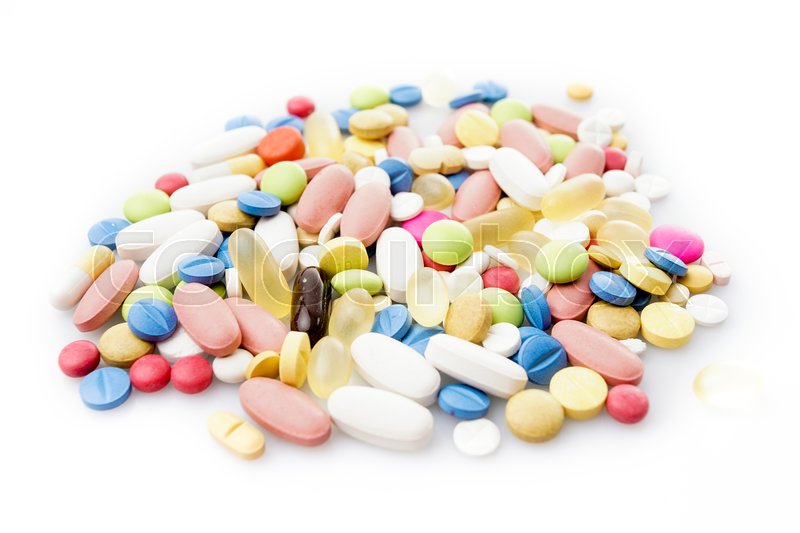 Colorful Vitamin Tablets