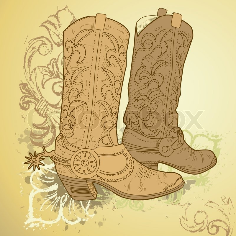 Cowboy Boots | Stock vector | Colourbox