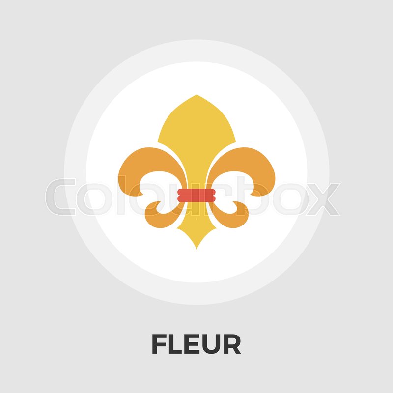 Fleur icon vector. Flat icon isolated ... | Stock vector | Colourbox