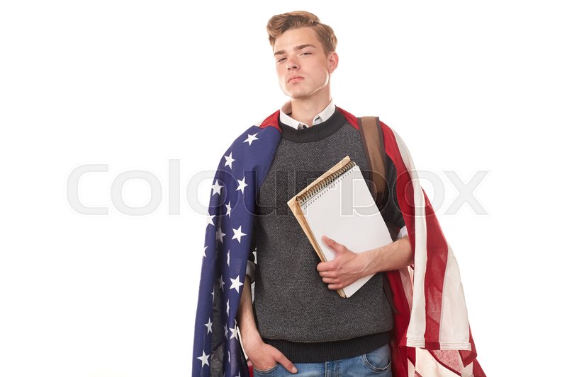 Portrait of male university student ... | Stock image | Colourbox