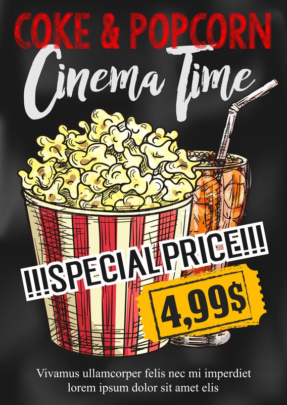 Movie Theater Popcorn Posters