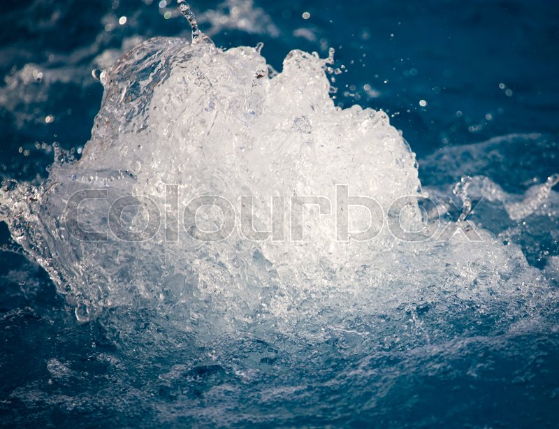 Splashing water in the pool as a ... | Stock image | Colourbox
