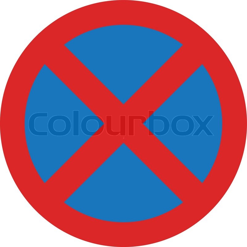 Clearway sign in vector | Stock vector | Colourbox