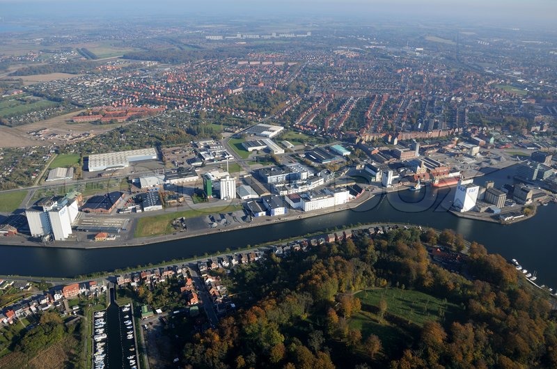 Aerial view over Odense City | Stock foto | Colourbox
