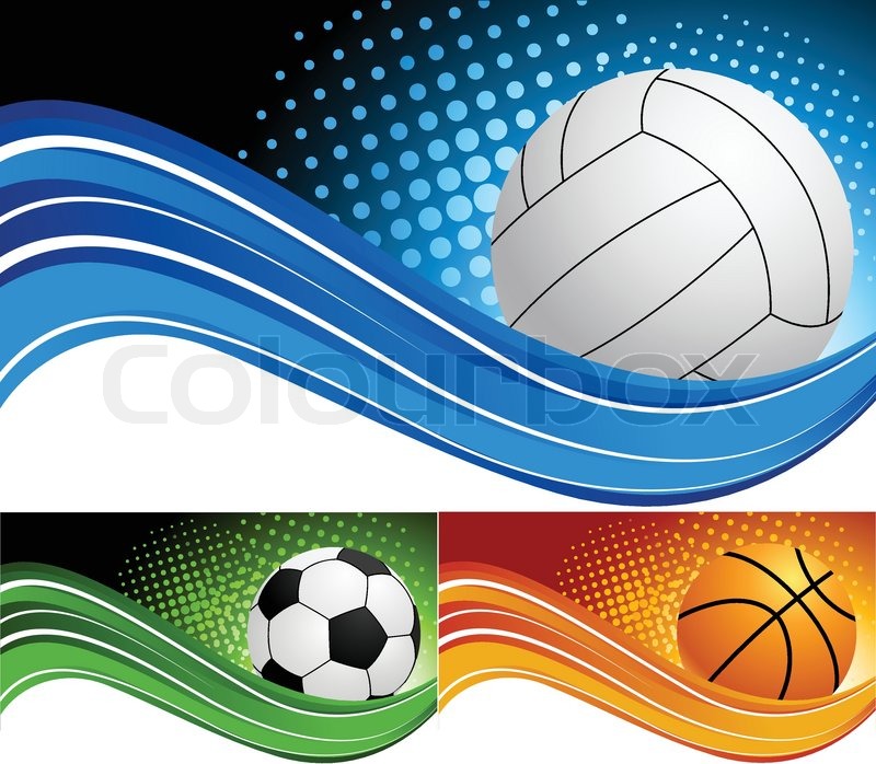 Set sport background | Stock vector | Colourbox