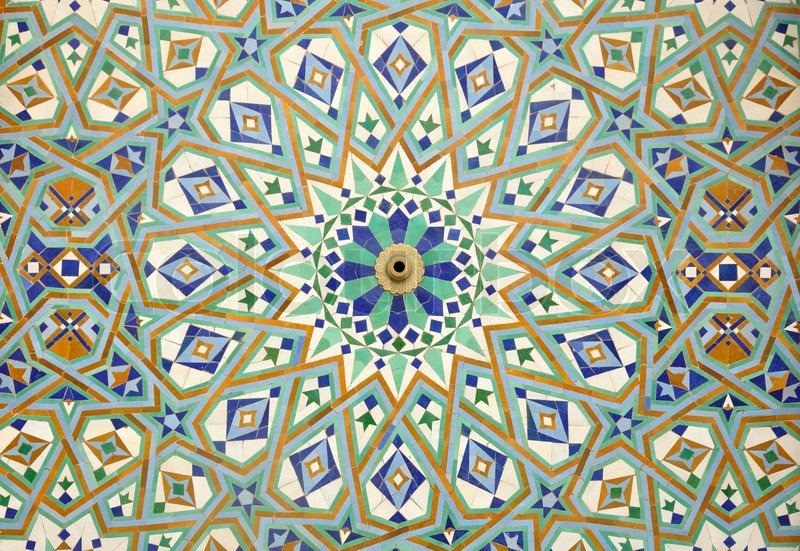 Oriental mosaic in Casablanca, Morocco | Stock image | Colourbox