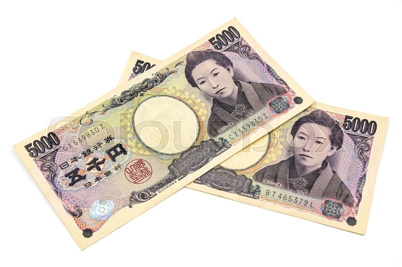 5000 japanese yen bills | Stock image | Colourbox