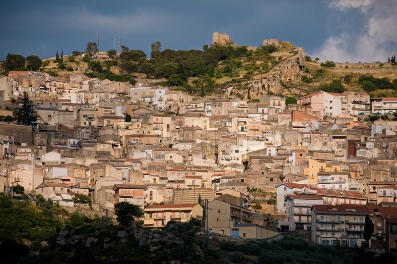 Historic architecture of Agira, Sicily | Stock image | Colourbox