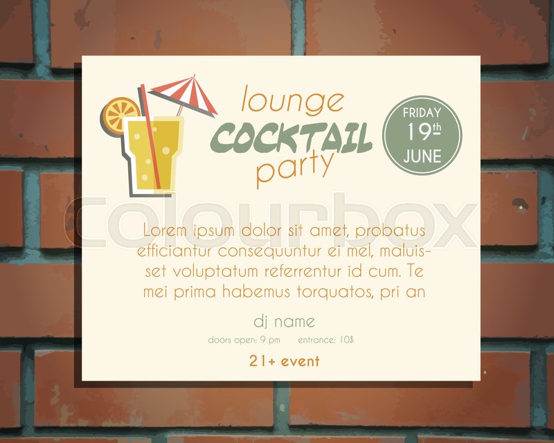 Vintage Cocktail Party Invitations