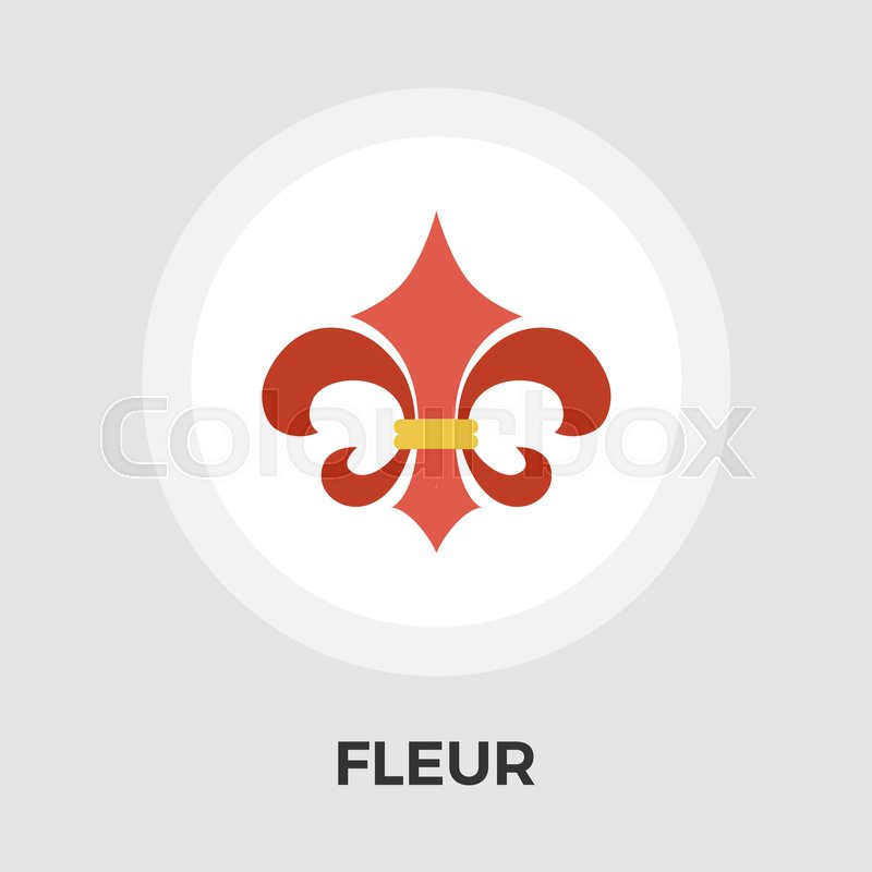 Fleur icon vector. Flat icon isolated ... | Stock vector | Colourbox