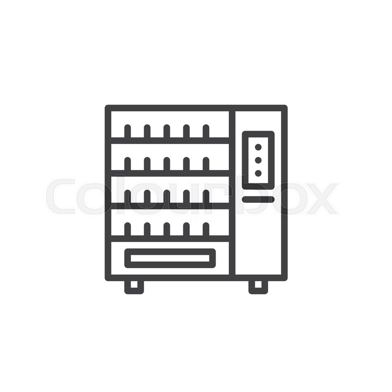 Vending machine line icon, outline ... | Stock vector | Colourbox Vending machine line icon, outline ... | Stock vector | Colourbox