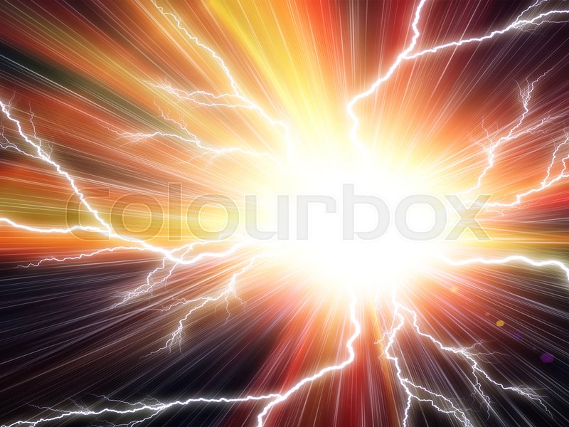 Electric flash background | Stock image | Colourbox