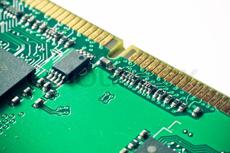 Close up of DDR2 memory module | Stock image | Colourbox