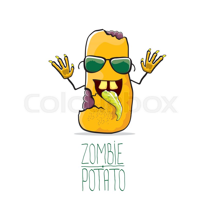 Funny Cartoon Zombie Face