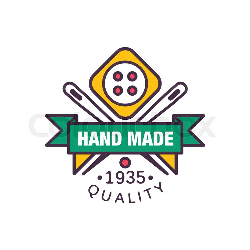 Handmade logo template, quality since ... | Stock vector | Colourbox