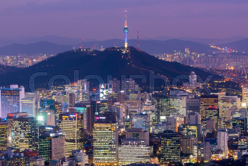 Korea,Seoul City Skyline, The best view ... | Stock image | Colourbox