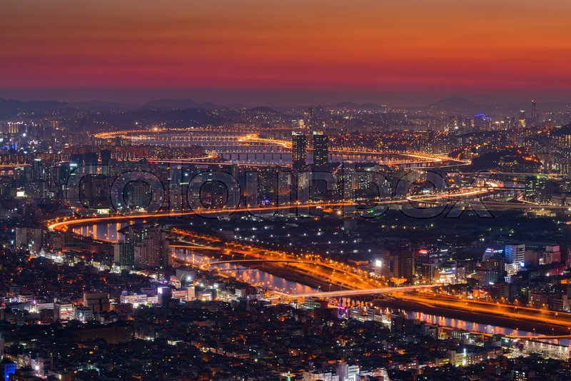 Seoul City Skyline, The best view of ... | Stock image | Colourbox