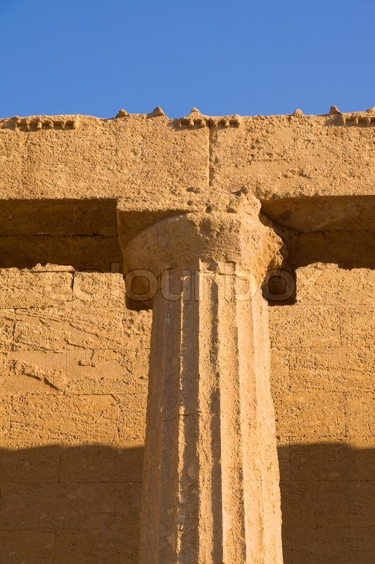 Greek temple at the sunset | Stock image | Colourbox