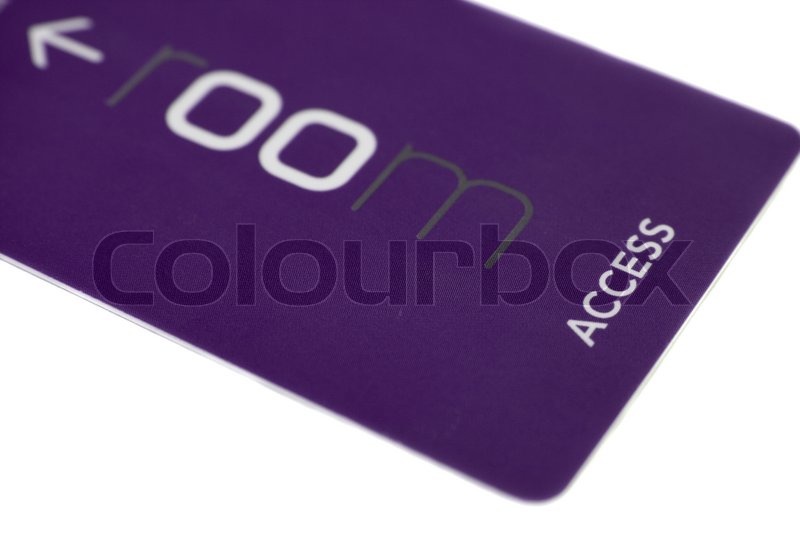 Access card on white background | Stock image | Colourbox
