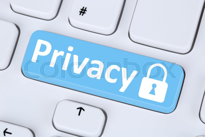 Privacy computer security on the ... | Stock image | Colourbox