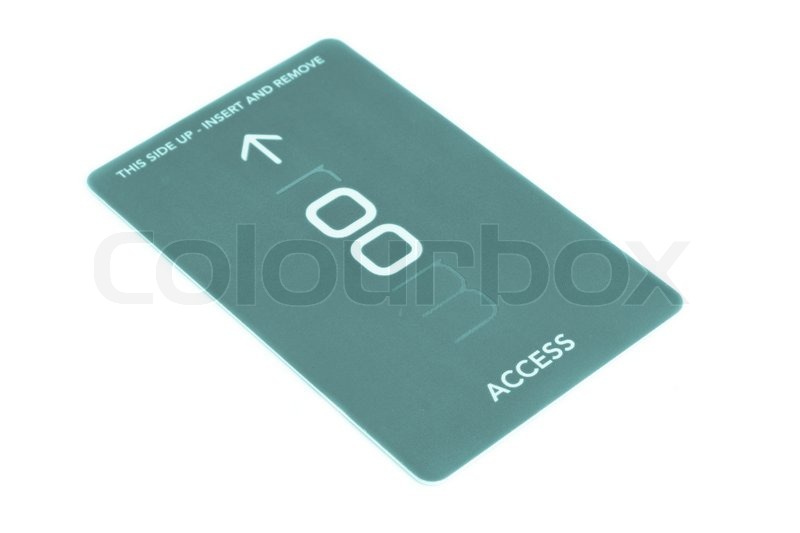 Access card on white background | Stock image | Colourbox