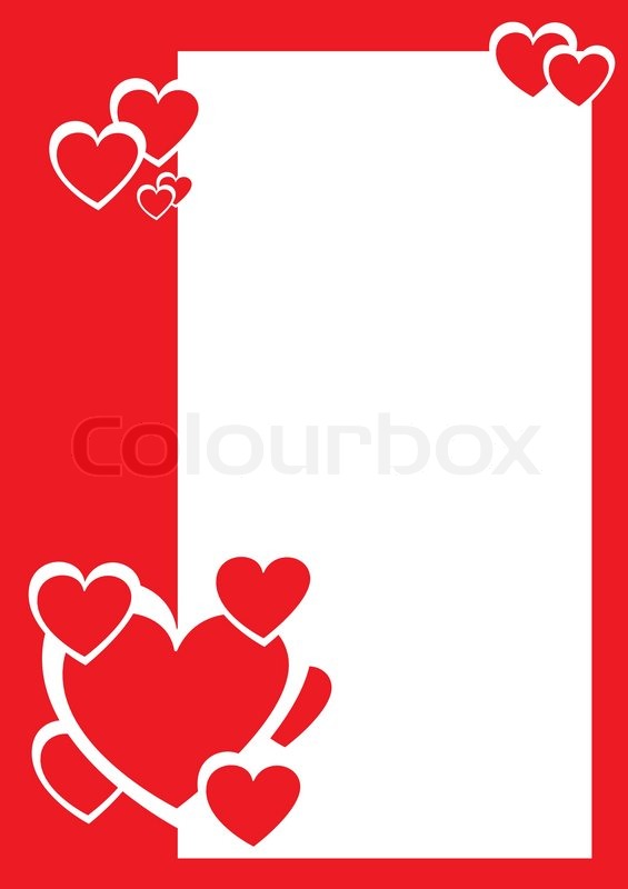Red Heart Border Designs