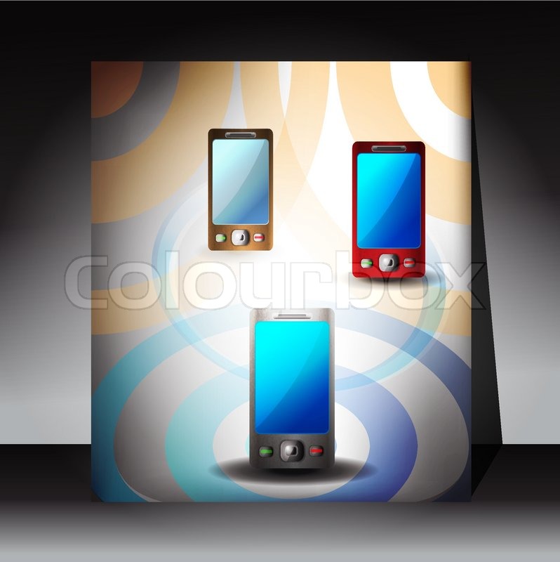 Flyer mobile phones | Stock Vector | Colourbox