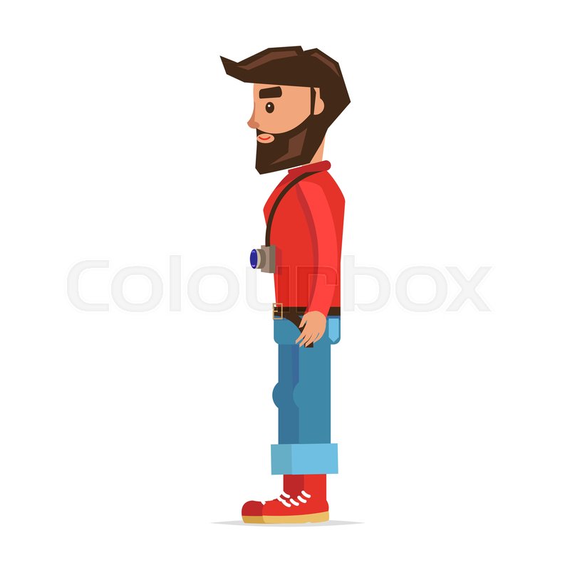 Cartoon Man Standing Up