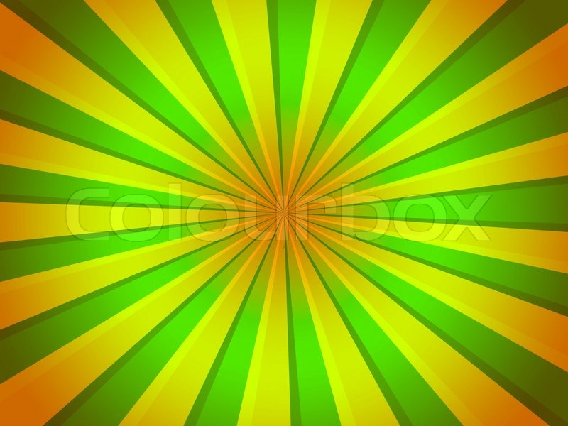 Bright Green and Yellow Rays as ... | Stock image | Colourbox