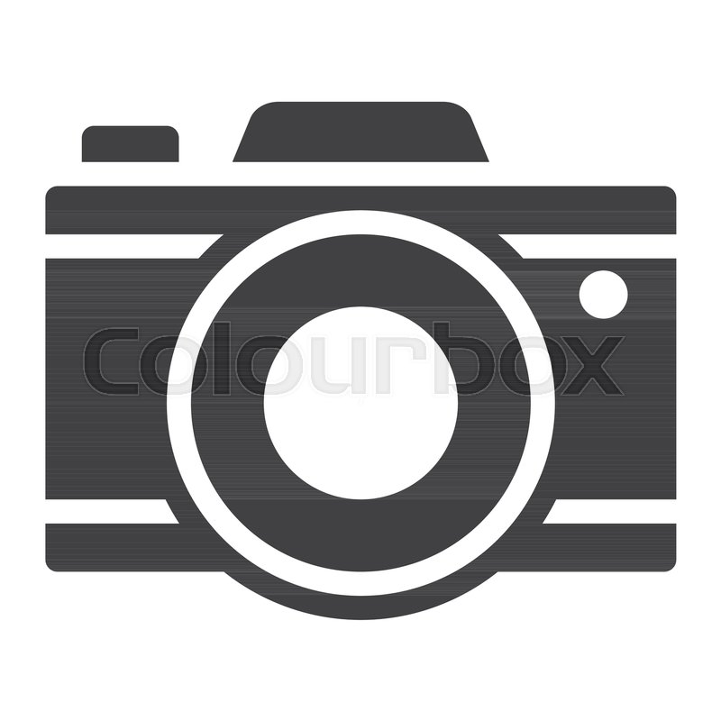Camera solid icon, Travel and tourism, ... | Stock-Vektor | Colourbox