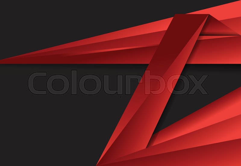 Red and Black abstract layer geometric ... | Stock vector | Colourbox