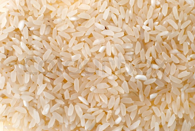 Natural rice background, food texture | Stock image | Colourbox