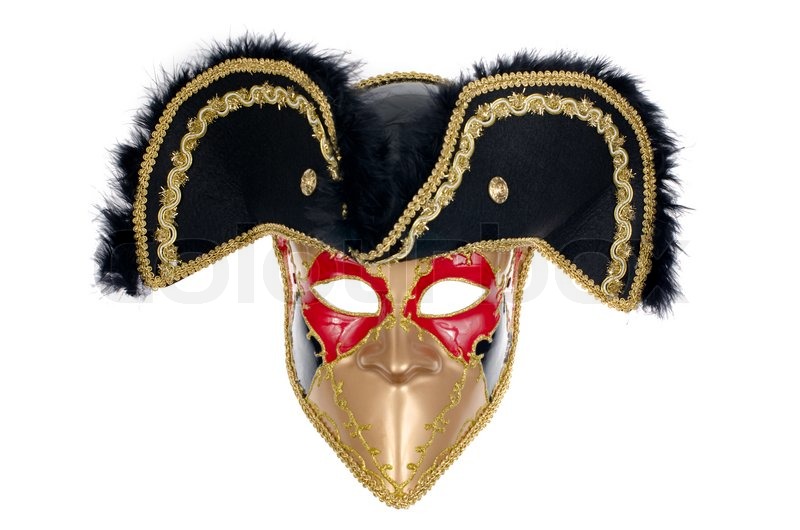A beautiful carnivale mask Isolated on ... | Stock Photo | Colourbox
