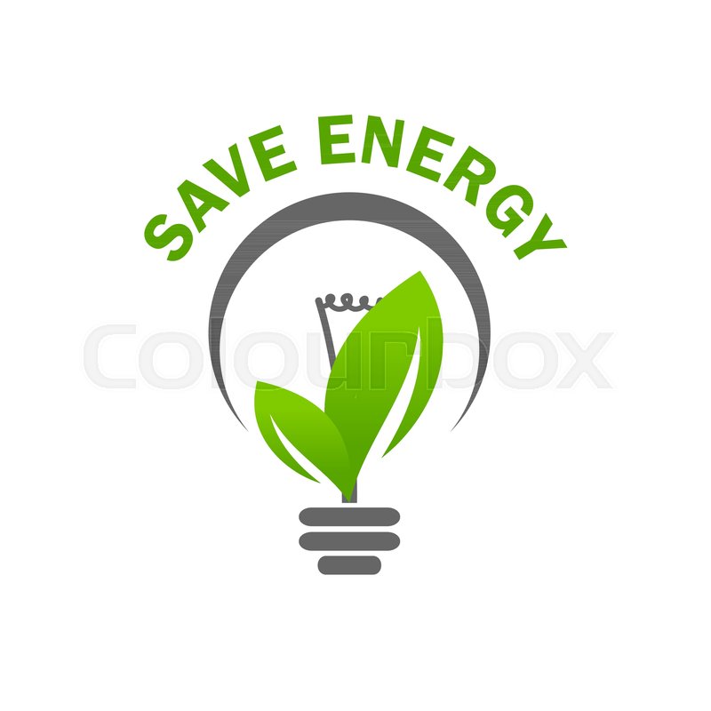 Save Energy eco concept icon for ... | Stock vector | Colourbox