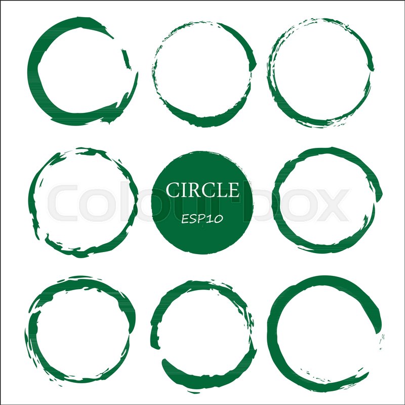 Set of hand drawn circles, vector ... | Stock vector | Colourbox