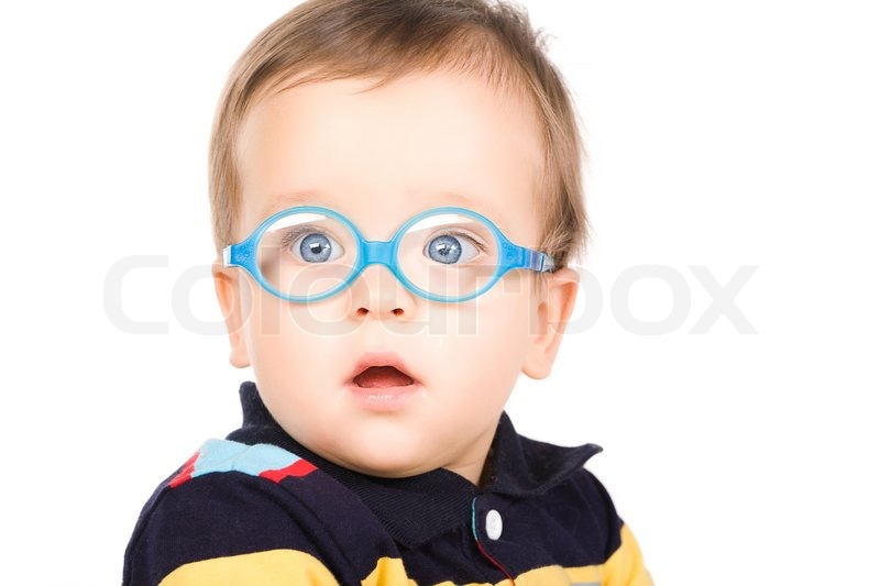Kind mit Brille , close-up | Stockfoto | Colourbox