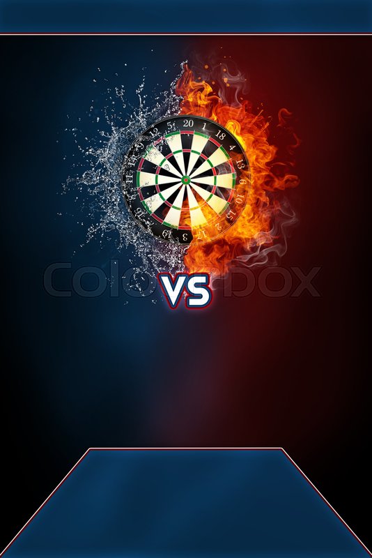 Darts sports tournament modern poster ... | Stock image | Colourbox