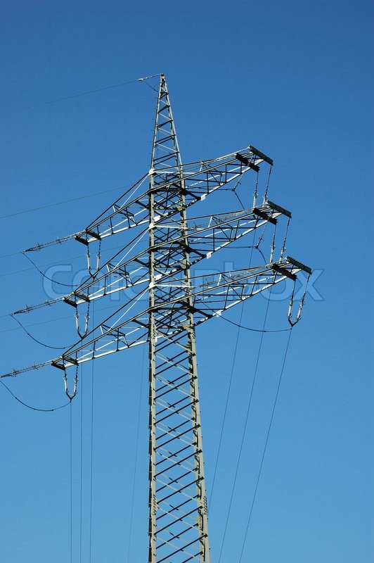 Electricity pole | Stock image | Colourbox