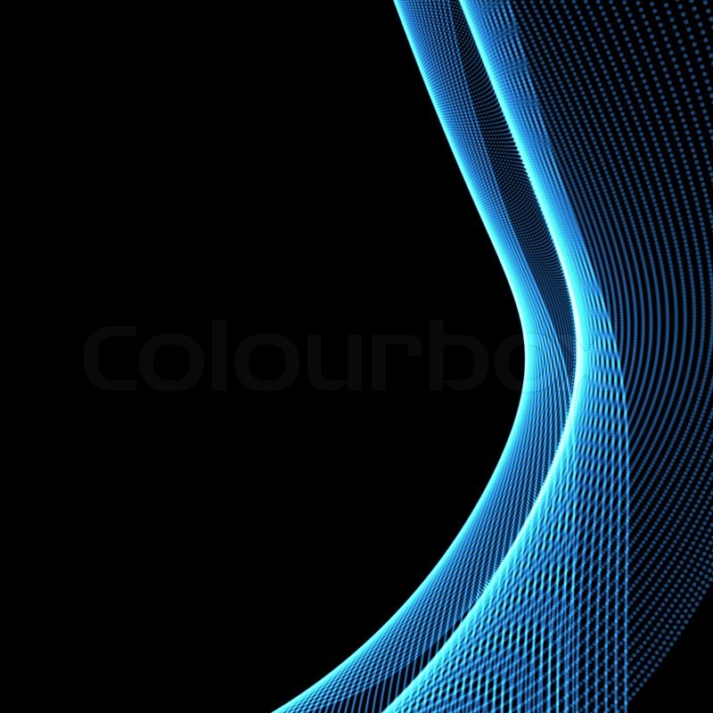 Blue wavy background | Stock image | Colourbox