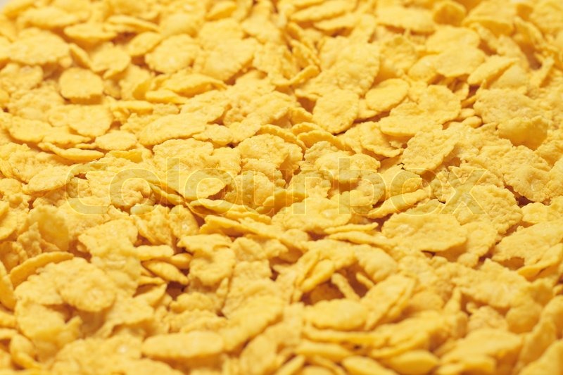 Lots of cornflakes background | Stock image | Colourbox