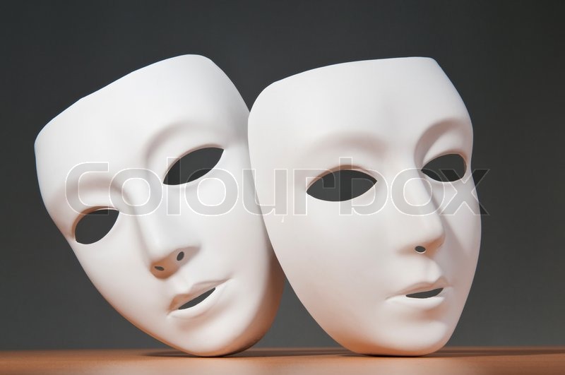 Masks with theatre concept | Stock image | Colourbox