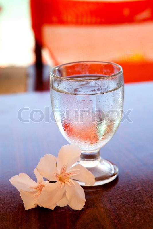 Refreshing glass of water on a hot ... | Stock Photo | Colourbox