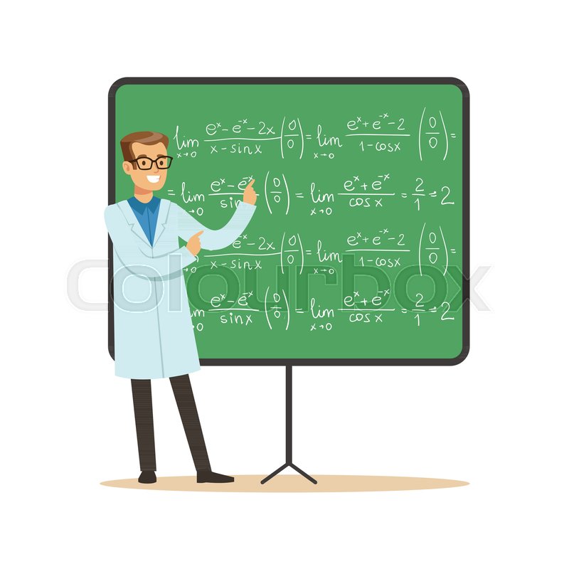 Dr. of mathematical sciences stands ... | Stock vector | Colourbox