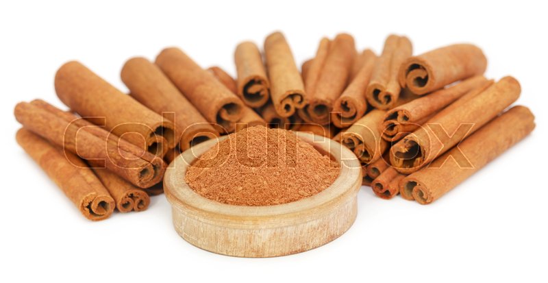 Some fresh aromatic cinnamon with ... | Stock image | Colourbox
